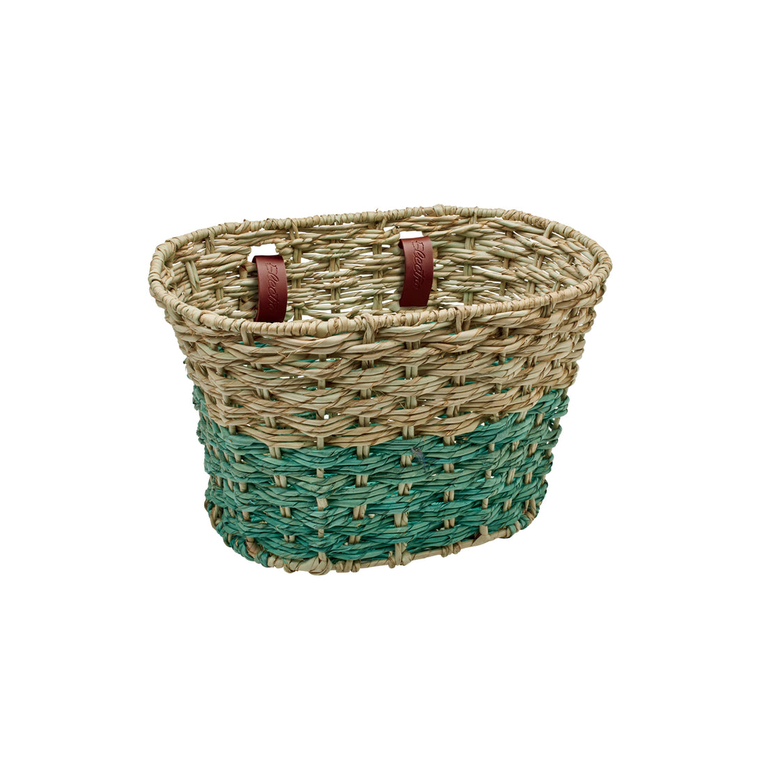 Electra Woven Palm Frond Natural Basket | Cyclesouq.com UAE – CycleSouq.com