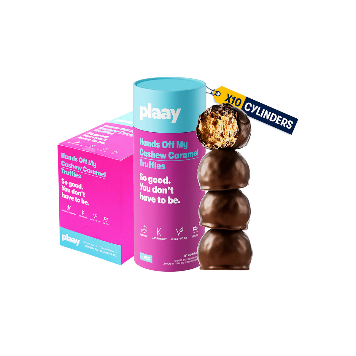 Plaay Cashew Caramel Truffles | Cyclesouq.com UAE – CycleSouq.com
