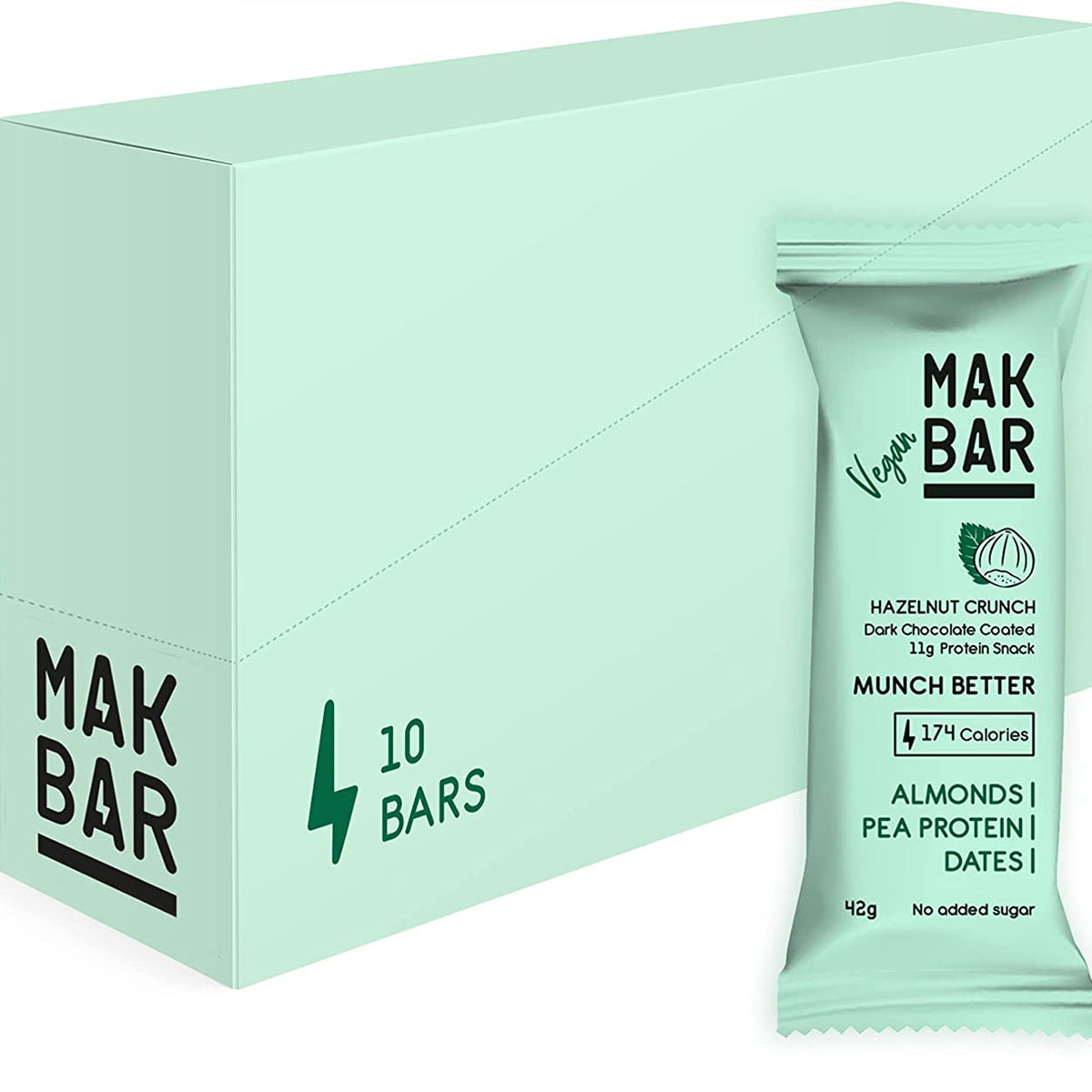 Mak Bar Vegan Hazel Nut Crunch Protein Bar | Cyclesouq.com UAE ...